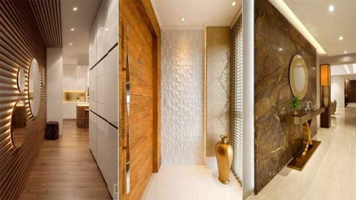 Foyer Design Ideas: Entryway Modern Entrance Foyer for Flats