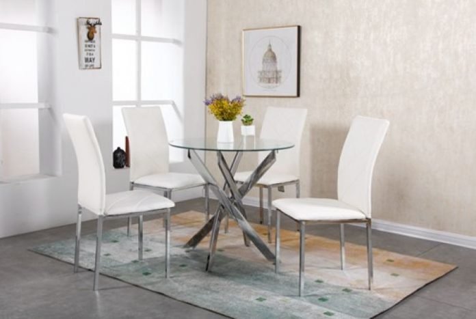 Elegant Glass Dining Table Design for Modern homes