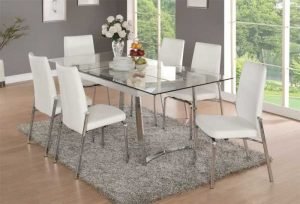 Elegant Glass Dining Table Design for Modern homes